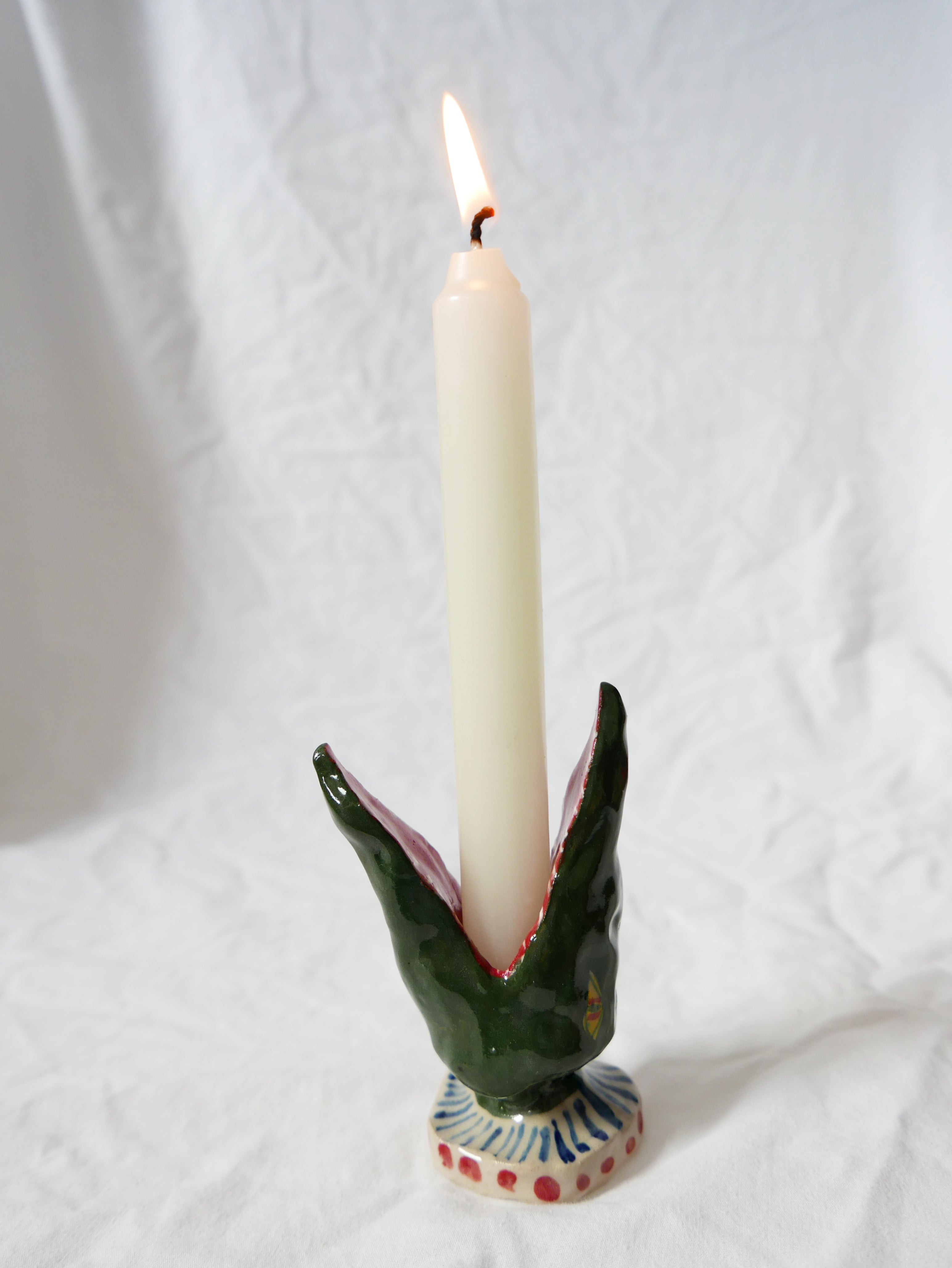 Crocodile Candlestick Holder – Faye Moorhouse
